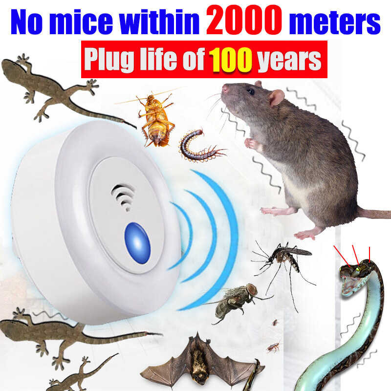Walang mga mouse loob ng 2000 metro na ultrasonic pest harmless people ...