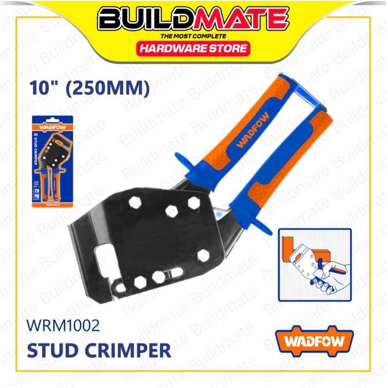 Wadfow 10" BUILDMATE Inch 250Mm Crimper Metal Stud Furring Crimping ...