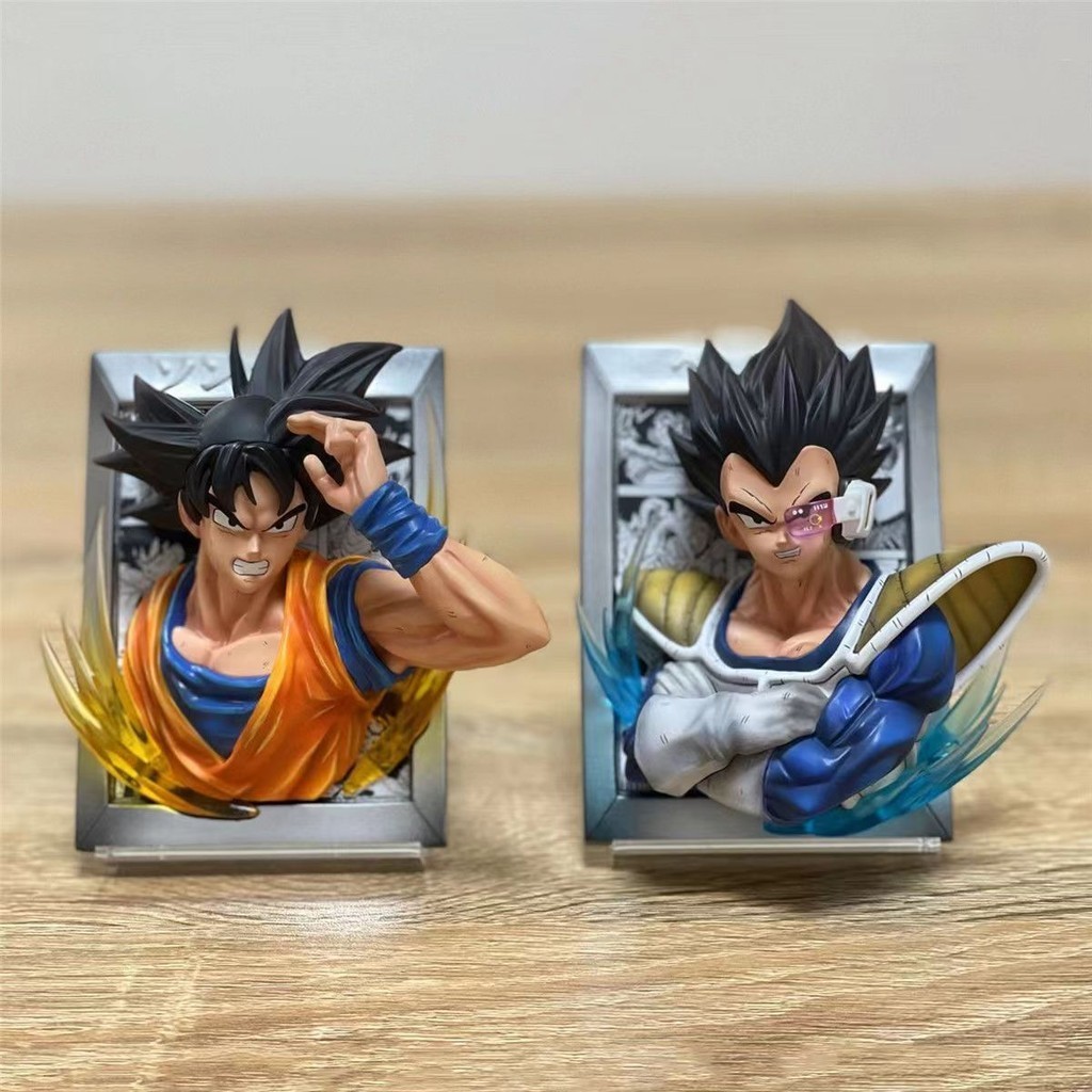Dragon Ball GK Vegeta Son Goku Photo Frame Ornament Refrigerator Magnet ...