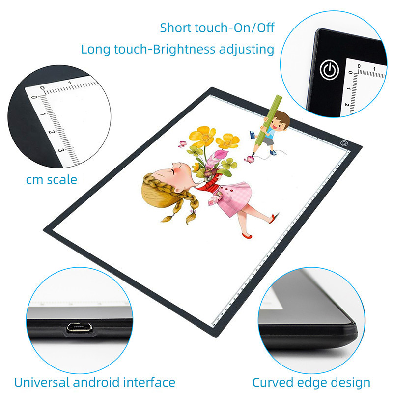 A4/A3 Drawing tablet wacom Digital Graphic Tablet LED Diamond Painting ...