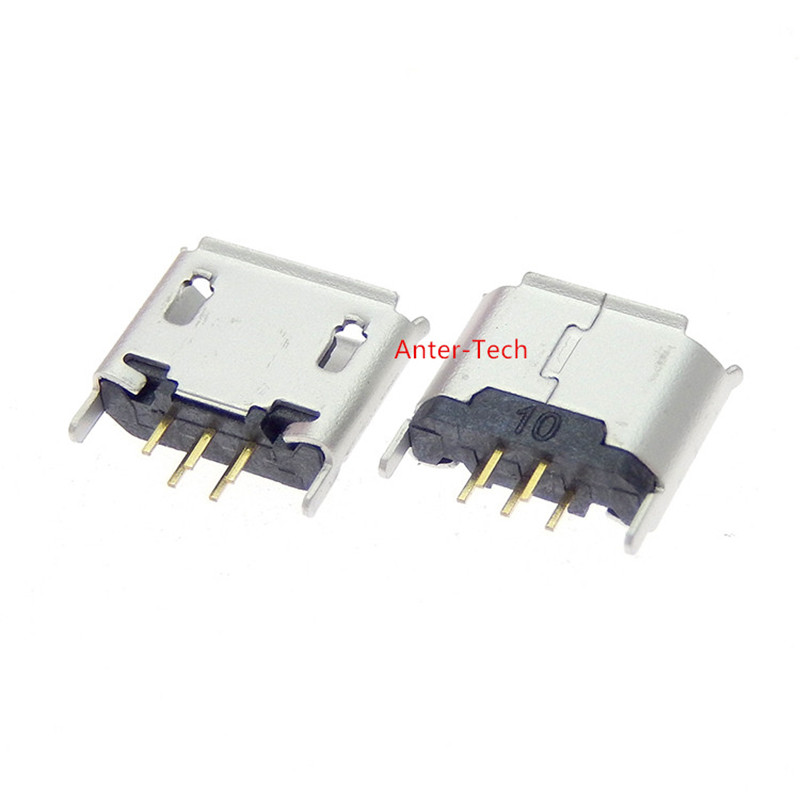 5-50pcs Vertical MICRO Mini USB 5pin Female Seat 180 Degrees Jack 5P ...