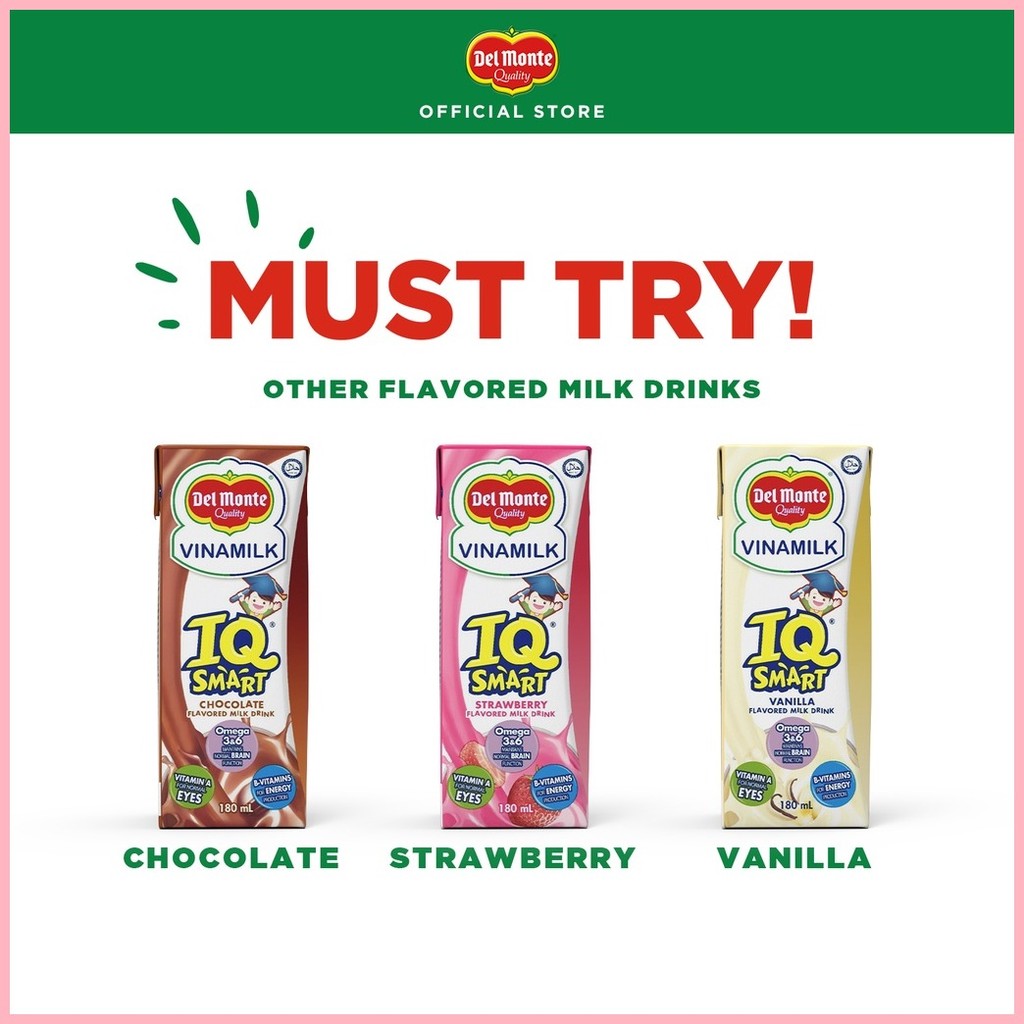 DEL MONTE VINAMILK IQ SMART® Strawberry Flavored Milk Drink with OMEGA ...