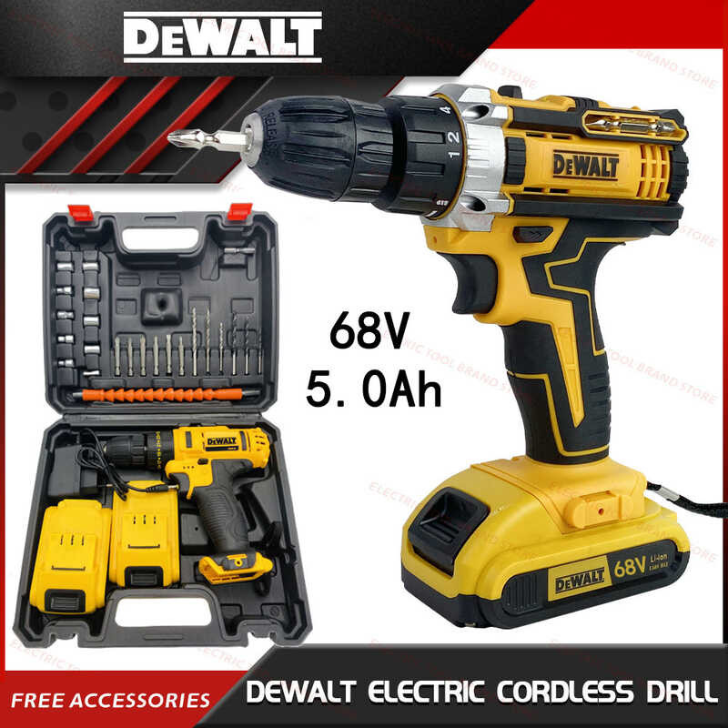 68V Original Cordless Heavy Duty Power Tools Electric 48V Hammer Set ...