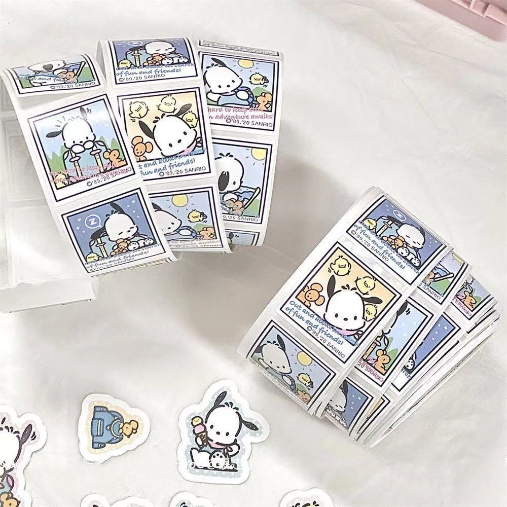 400 stickers/roll, cartoon anime Pacha dog stickers, DIY diary account ...