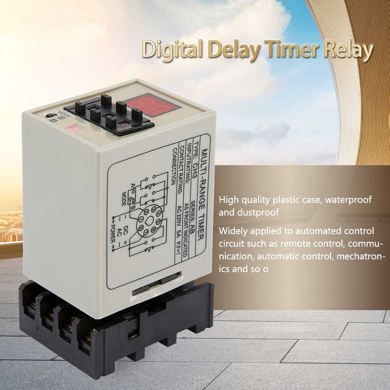In vogue AH3-DM Dual Mode Delay Timer Relay 0.01S-99H LED Display (AC 220V) | Shopee Philippines