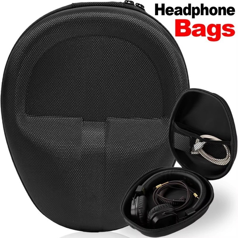 Universal Headphone Case - Hard Shell Earphone Carrying Pouch Box ...