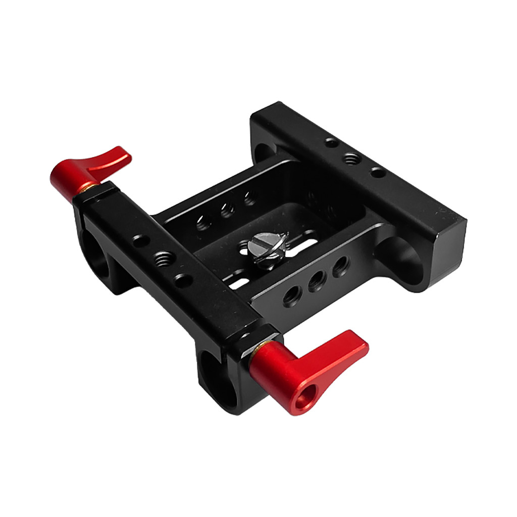 XT-XINTE Universal 15mm Aluminium Alloy Dual Rod Clamp Mounting Base ...