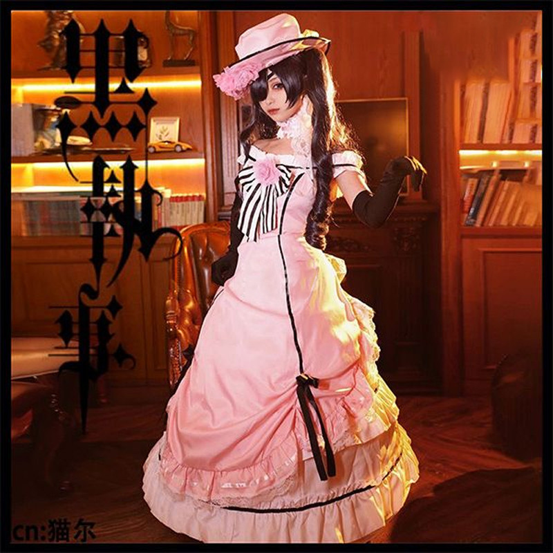 § Black Butler Ciel Phantomhive Robin Dress Cosplay Costume Japanese ...