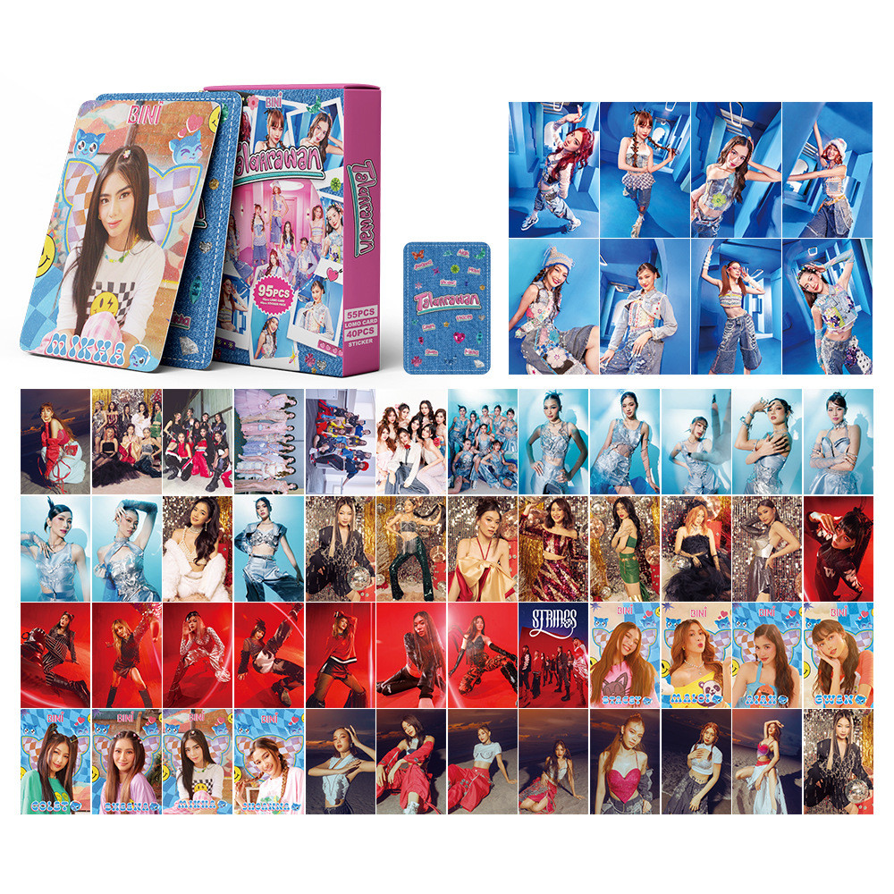 Cherry on Top BINI Photocards 95Pcs/Box Lomo Card Bini Holographic Card ...