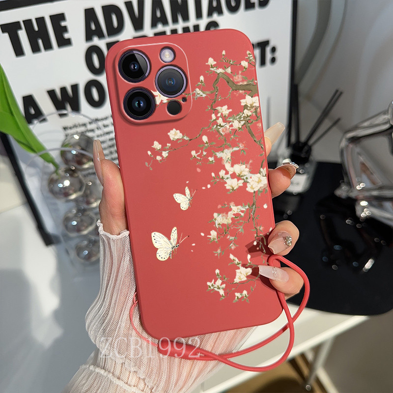 Casing Huawei Honor X7 X7A X7B TPU phone case with white butterfly ...