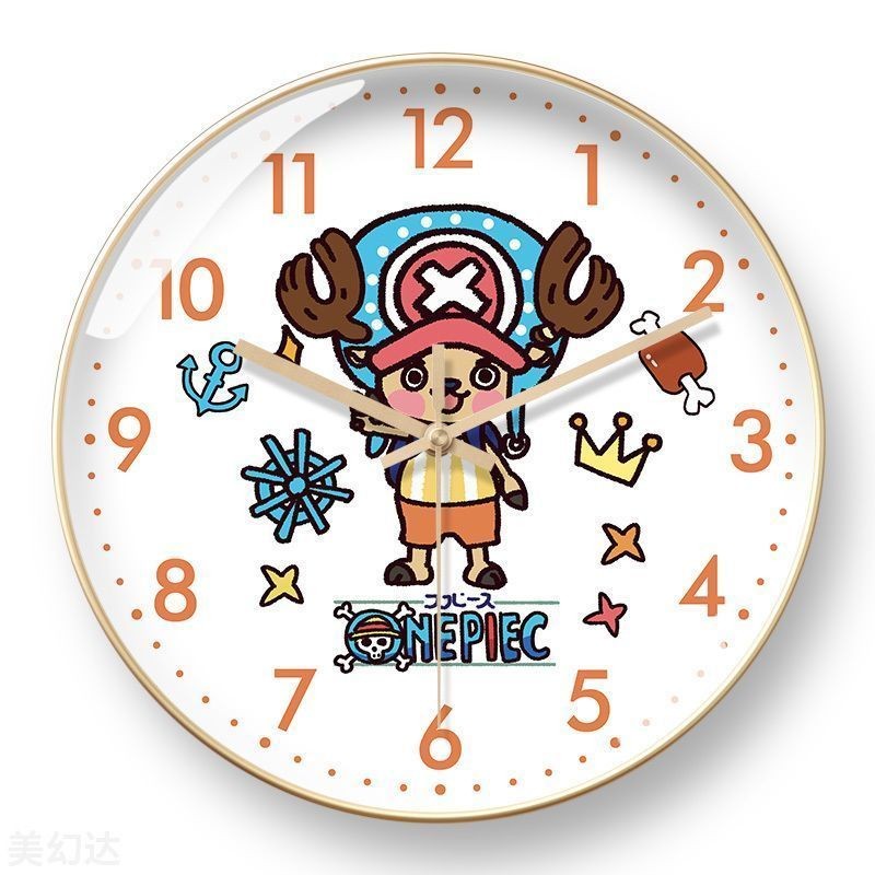 One Piece Wall Clock Luffy Clock Zoro Clock Wall Hanging Anime Boy ...