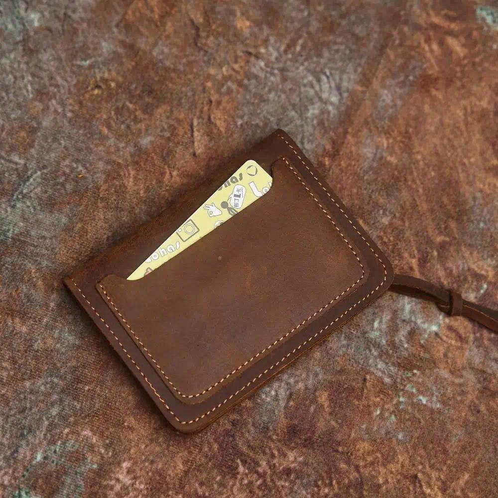 Nasva Genuine Leather Retro Men's Wallet Women's Folding Coin Purse ...