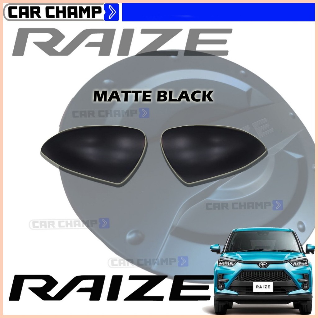 ∈ Toyota Raize / Avanza 2022 to 2024 Side Mirror Cover MATTE BLACK ...