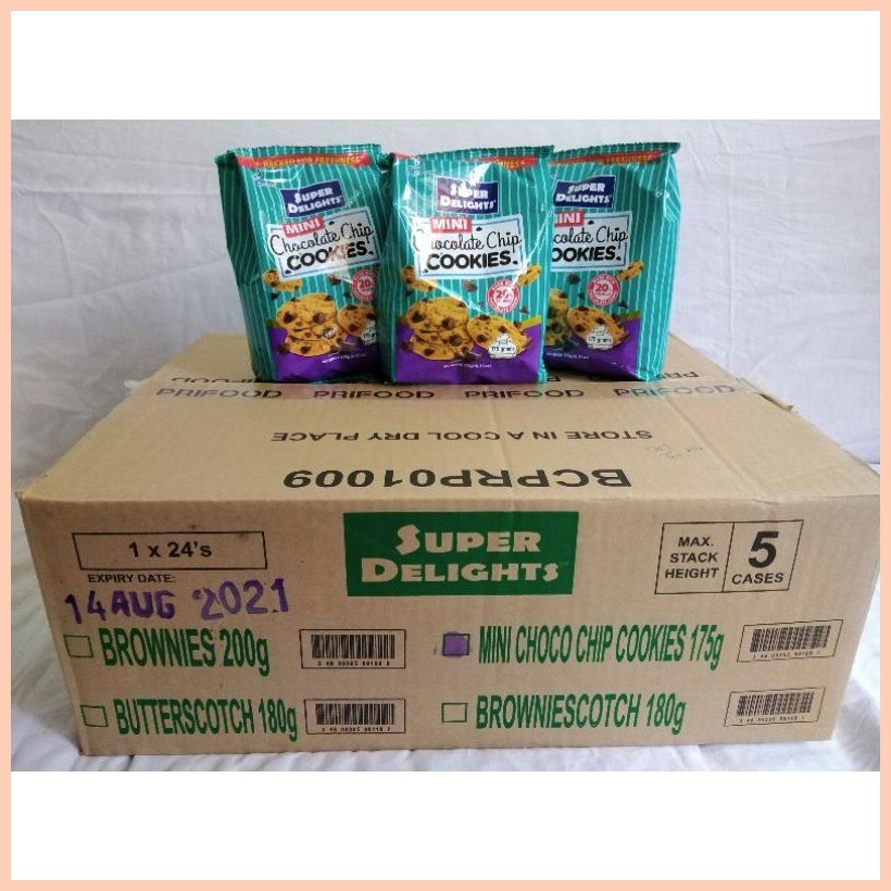 ♈ ∆ ♀ Super Delight Mini Chocolate Chips Cokkies in a Box(24pcs ...