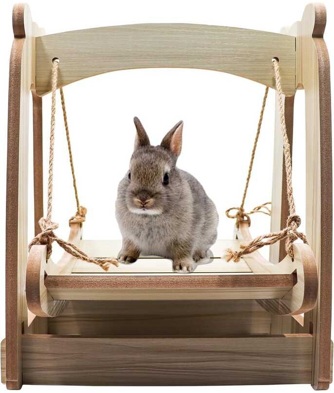 Large Hanging Swing Bed Small Animals, Raised Elevated Toy, Aethetic ...