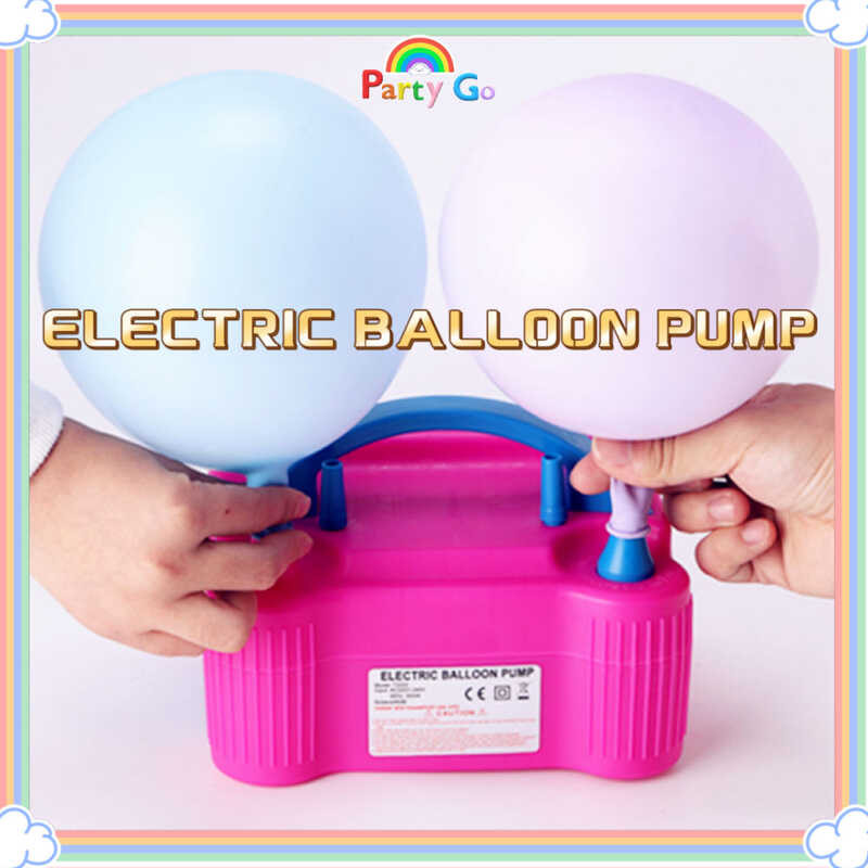 Lectric Balloon Pump Pink Electric Birthday Balloon Pump Double Nozzle ...