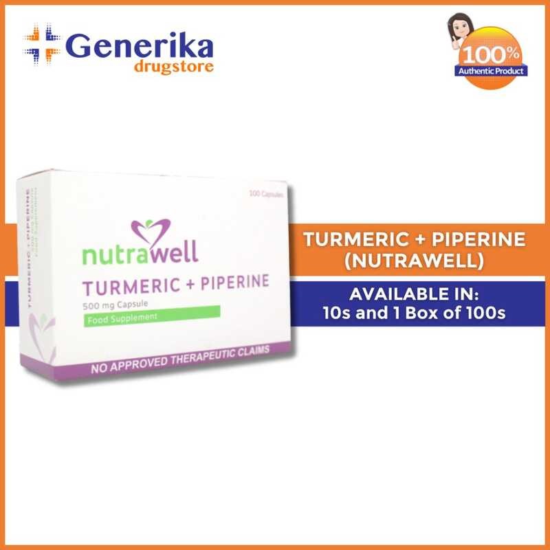 Nutrawell Turmeric + Piperine Capsule 500Mg | Shopee Philippines