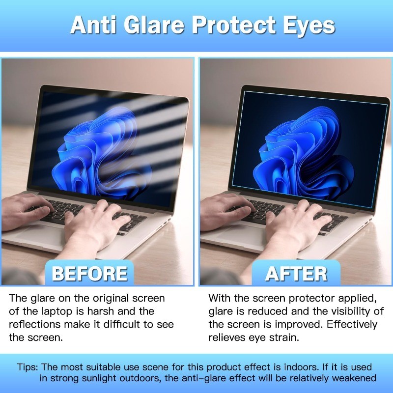 Anti Blue Light Screen Protector Compatible with 13 15 Inch for ...