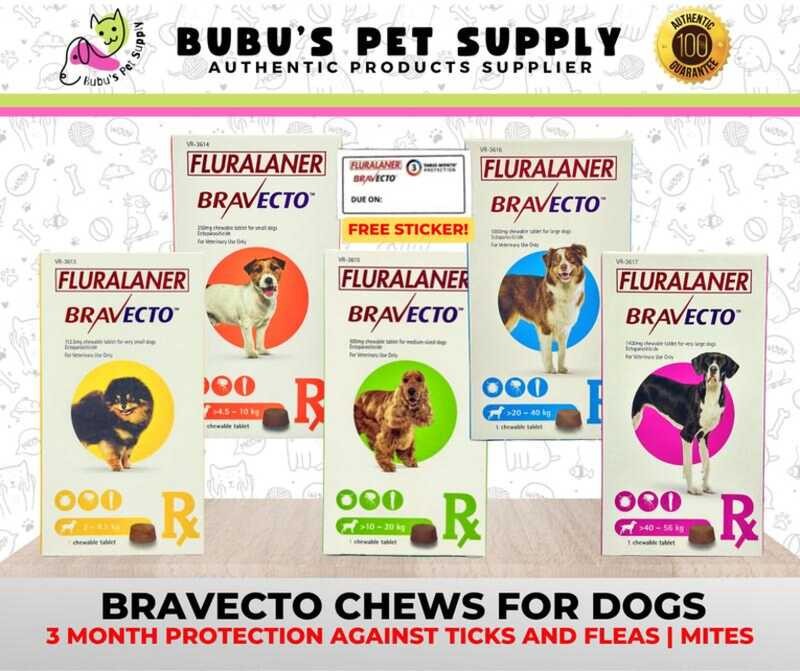 BRAVECTO FREE STICKER FOR DOGS CHEWABLE TABLET 3 MONTHS AGAINST TICKS ...