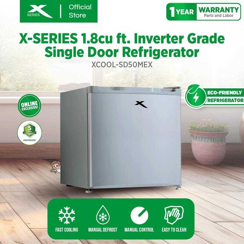 X-Series 1.8 CUFT Single Door Refrigerator Manual Defrost Wire Shees 2L ...