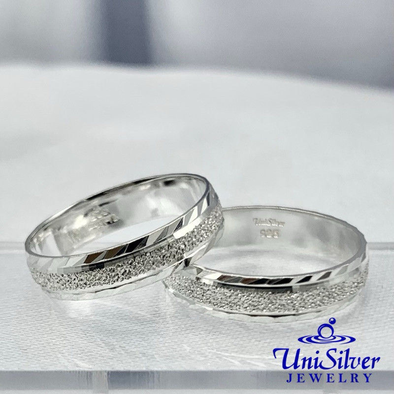 Unisilver 925 Sterling Silver Wedding Band Ring WWR01-1001 (SOLD PER ...