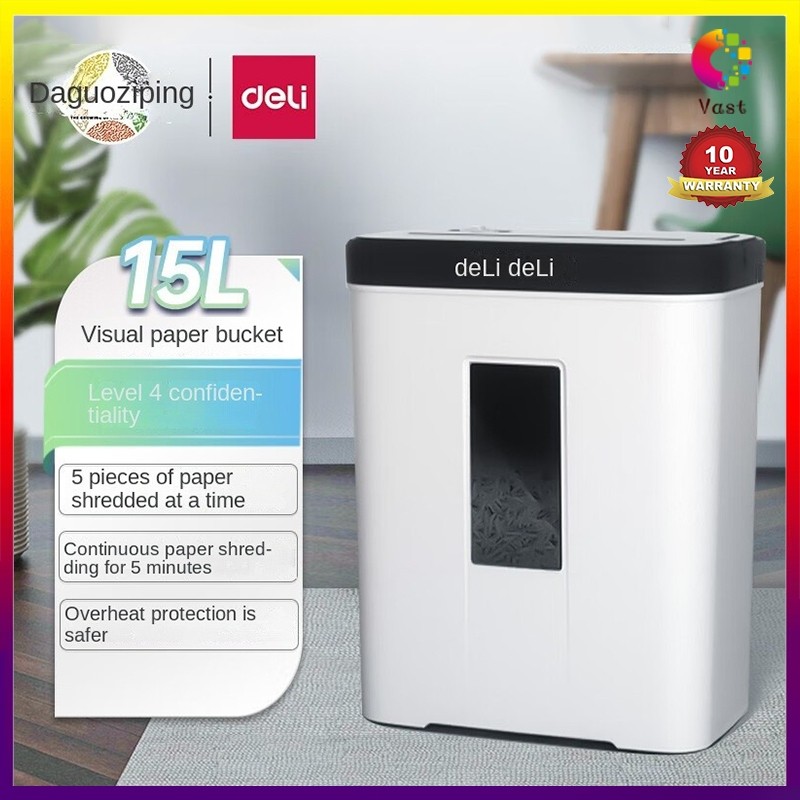 Deli 15L Paper Shredder Machine Heavy Duty Shredder Machine Can Shred ...
