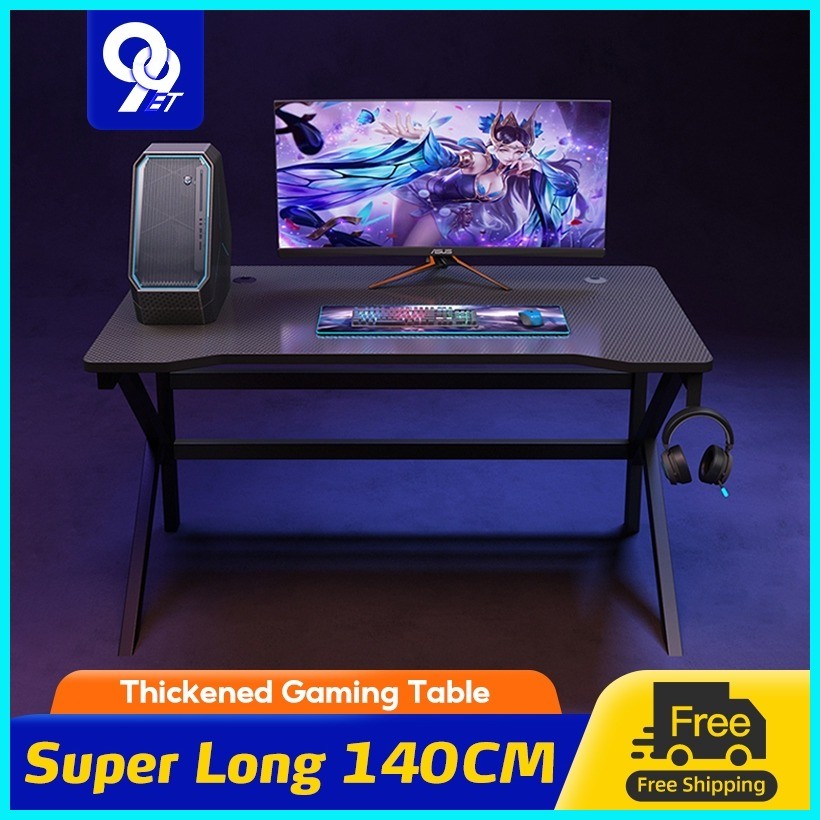 Gaming Table Desktop Computer Table Desk Game Carbon Matt Brazing Dimension 140*60*74cm Study ...