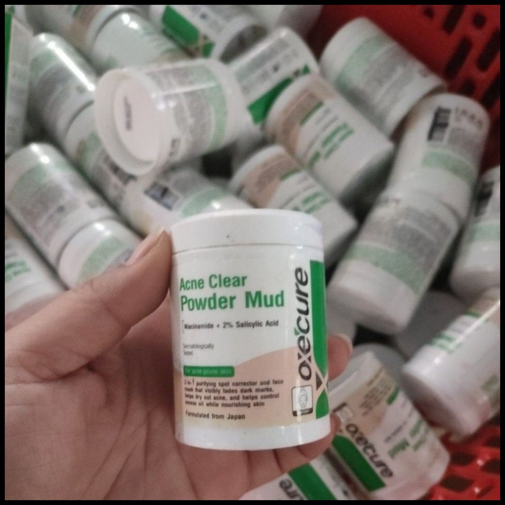 ∈ oxecure acne clear powder mud 50g skin care 1pc | Shopee Philippines