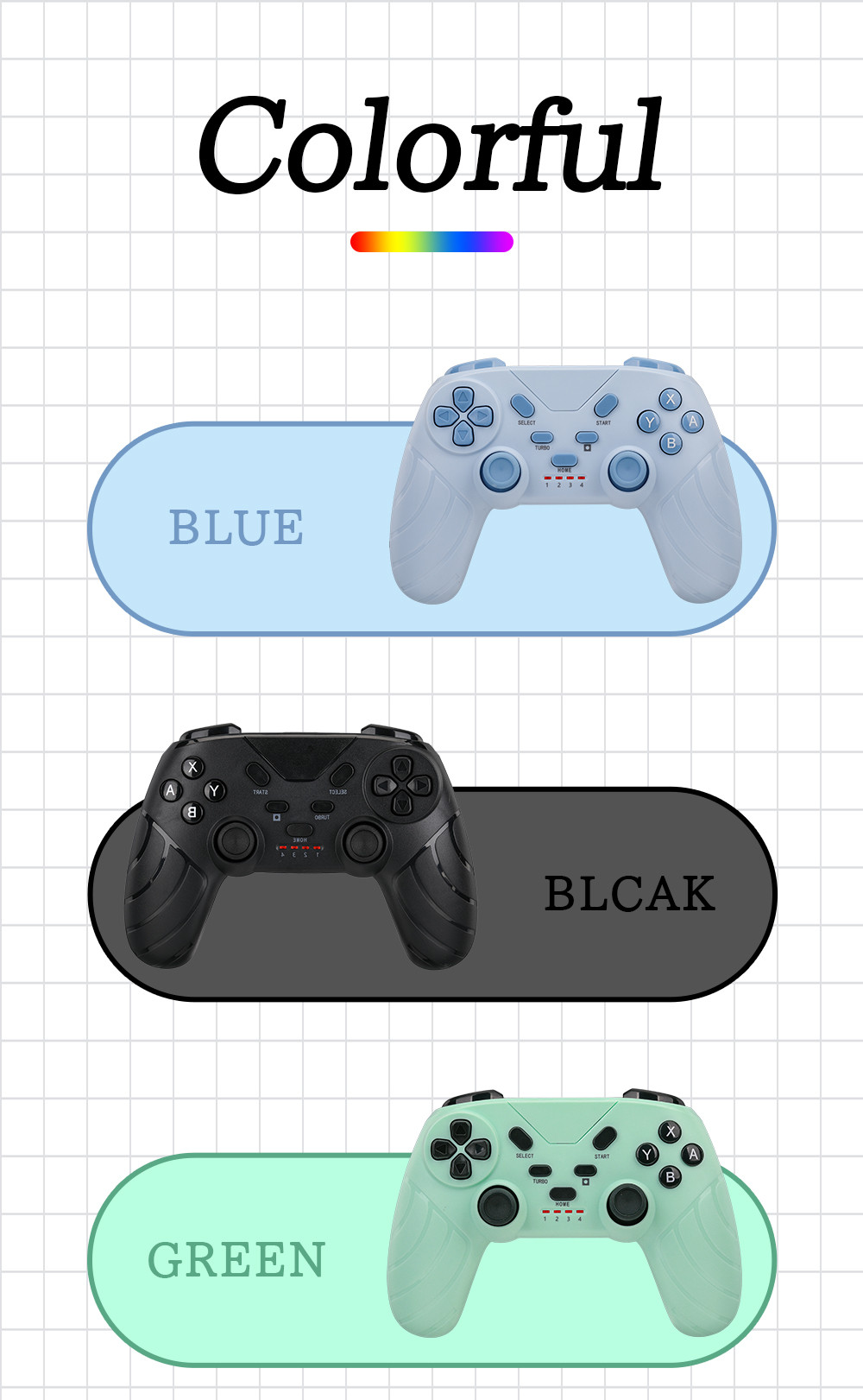 X6 Wireless Controller for Android, iOS, PS4, PS3, Nintendo Switch ...