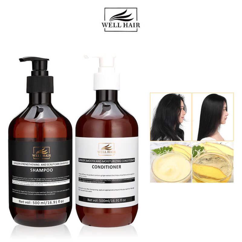 WELL HAIR Natural Ginger's Essence Scalp Care Shampoo / Conditioner ...