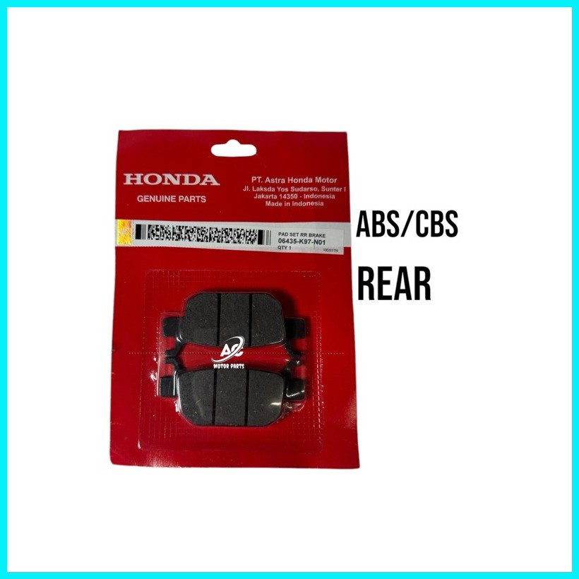 HONDA PCX 160 | ADV 160 Brake Pads SET Front Rear Genuine Parts ...