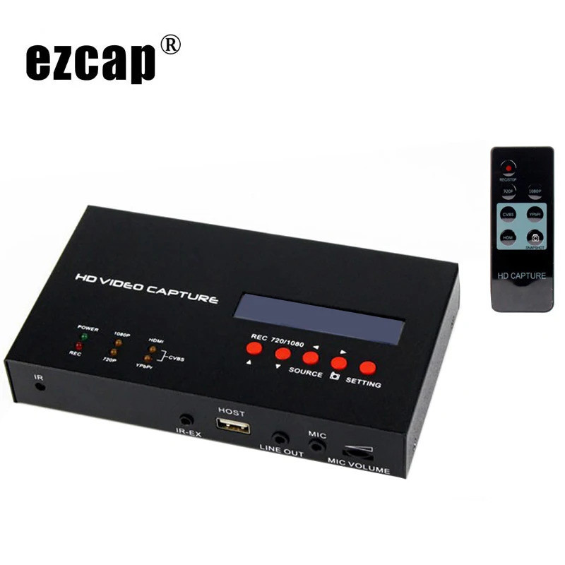 Ezcap 283S HD Video Capture Card HDMI CVBS AV Game Recording Box To USB ...