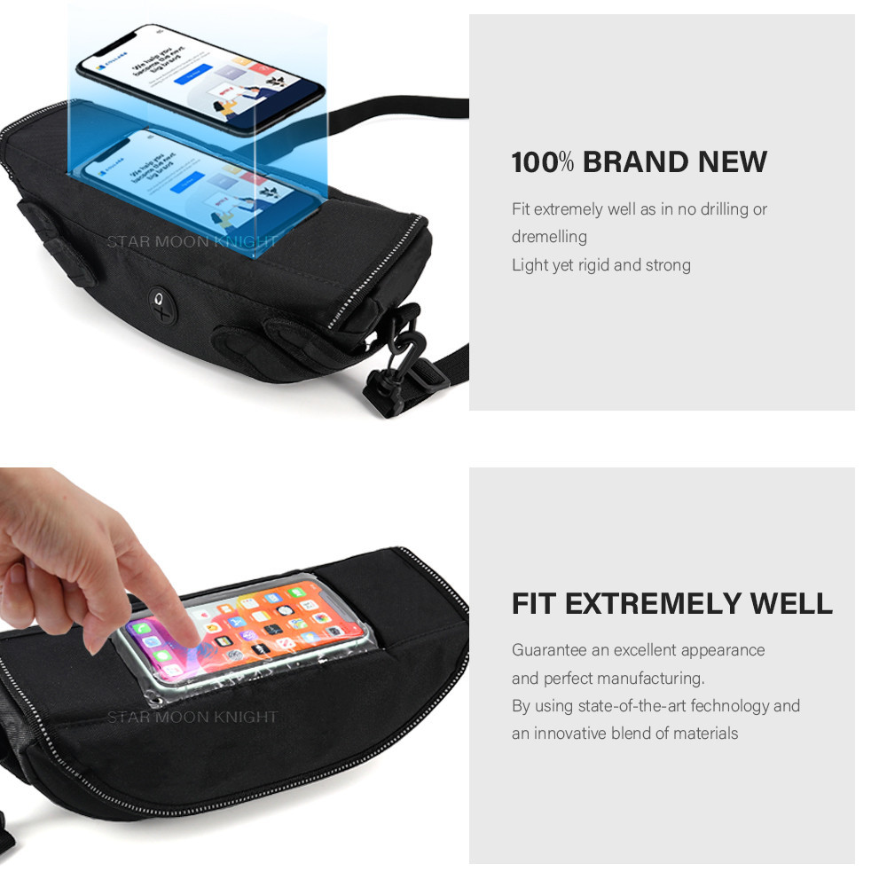 Motorcycle Waterproof Bag Storage Handlebar bag Travel Tool bag For ...