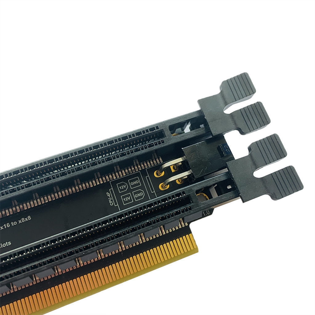 PCIe 4.0 x16 To 4 Ports Expansion Card PCI-E Gen4 X16 To SlimSAS 8i X2 ...