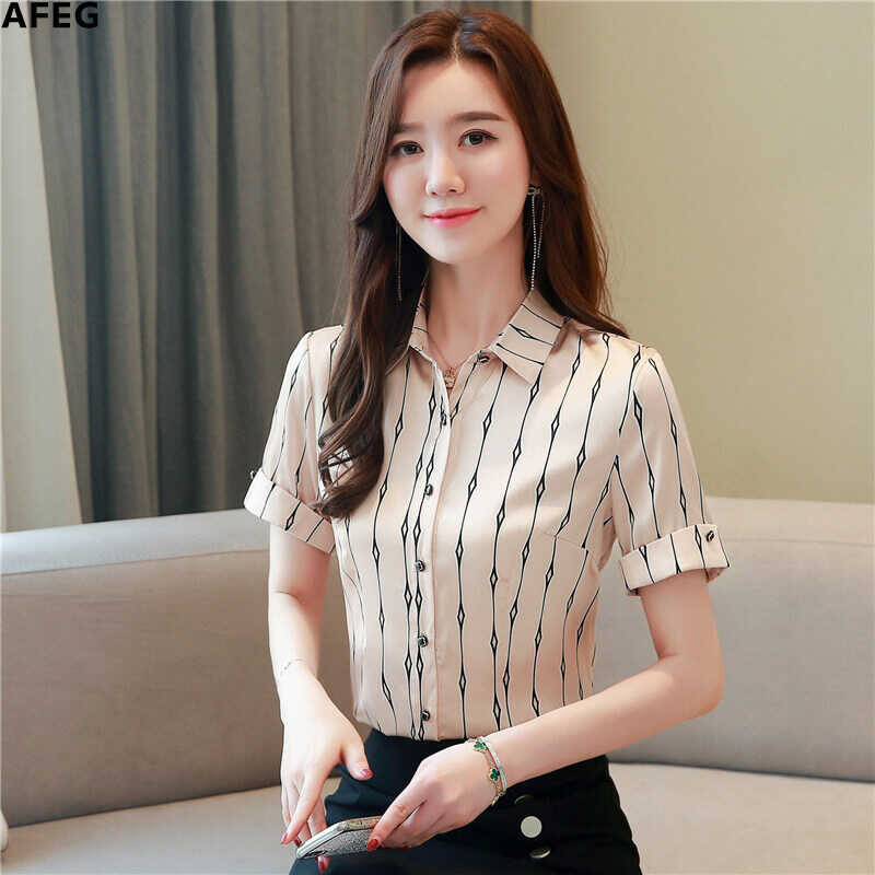 Ba Kwelyo Mga Shirt Style AFEG Koreano, Maluwag At Iba't Ibang Uri Ng ...