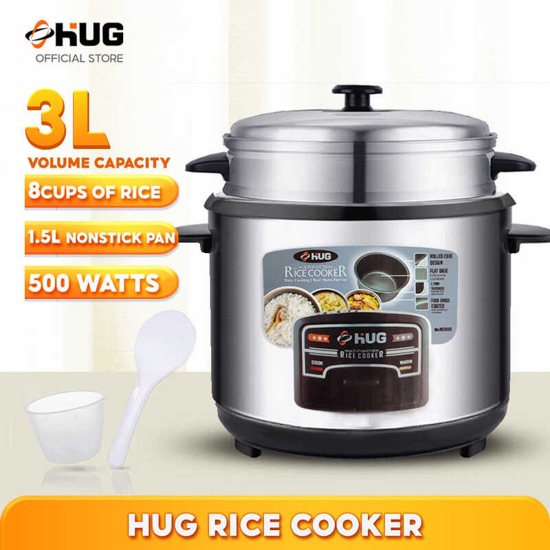 Hug 1.5 hanggang 3 Liters Non-Stick Rice Cooker gamit ang Steamer [UNK ...