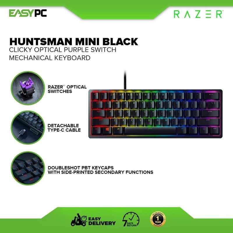 Huntsman Mini Razer Clicky Optical Purple Switch Mechanical Keyboard ...