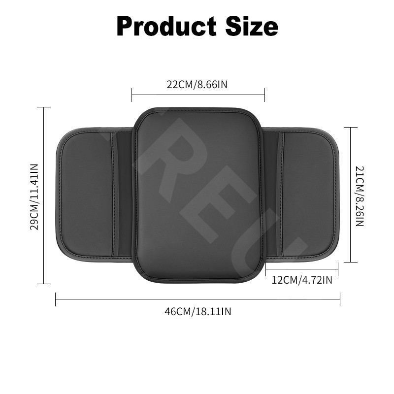 Toyota GR TRD Car Armrest Pad Leather Center Console Armrest Storage ...