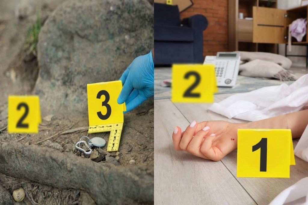 [NYCA Stock] Evidence Marker Sign Crime Scene Marker 10pcs Crime Scene ...