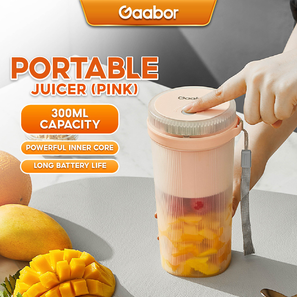 Gaabor Portable Juicer Electric Rechargeable Cup Fruit & Food Mixer ...