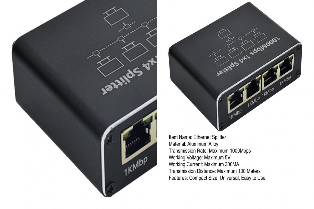 DIS_ Internet Splitter High Speed Ethernet Splitter 1000mbps Usb ...