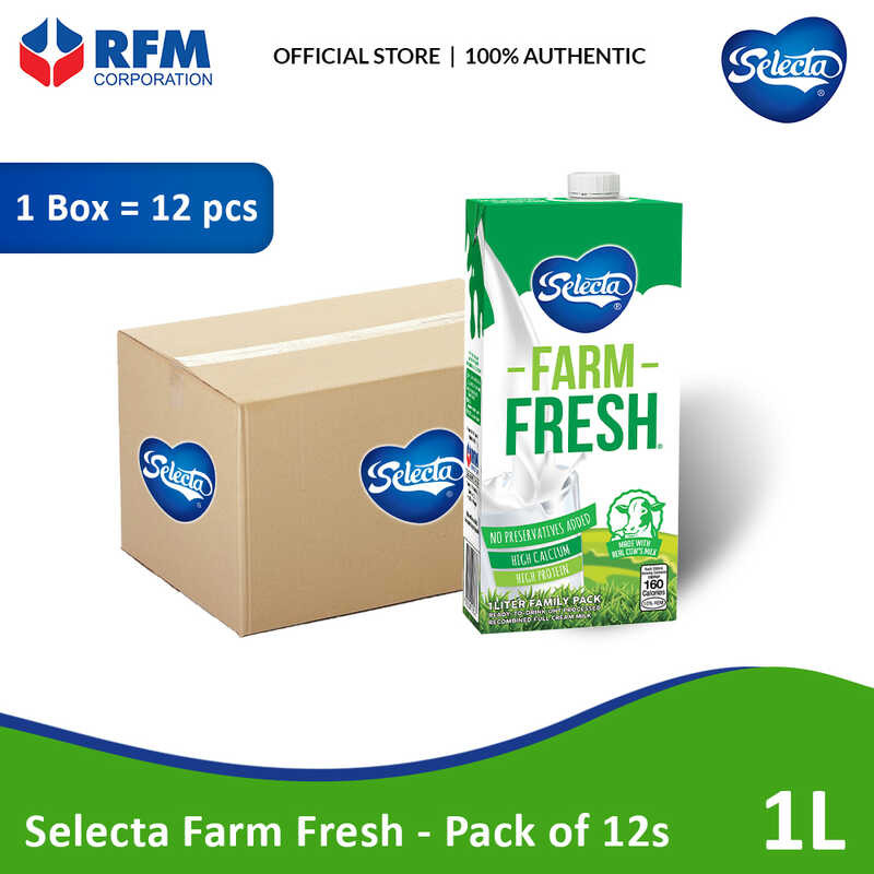 2024In vogue Selecta Farm Fresh Milk 1 Liter - pac | Shopee Philippines