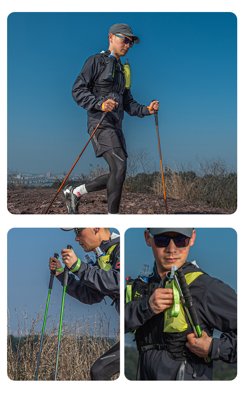MAP BROTHER Trekking Poles 7075 Aluminium Alloy Collapsible Hiking ...