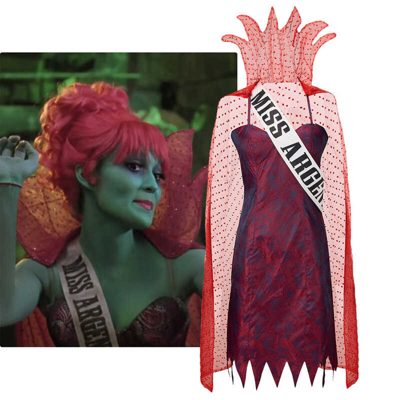 Horror Movie Miss Argentina Cosplay Costume Dead Receptionist Dress ...