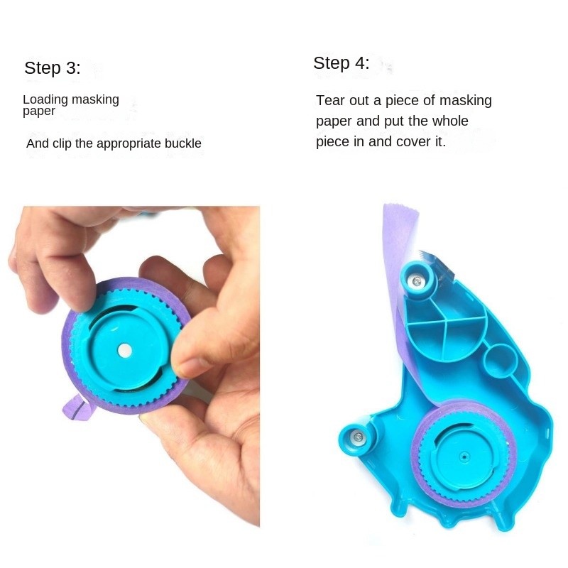 Masking tape cutter and applicator cutting and scribing tool traceless ...