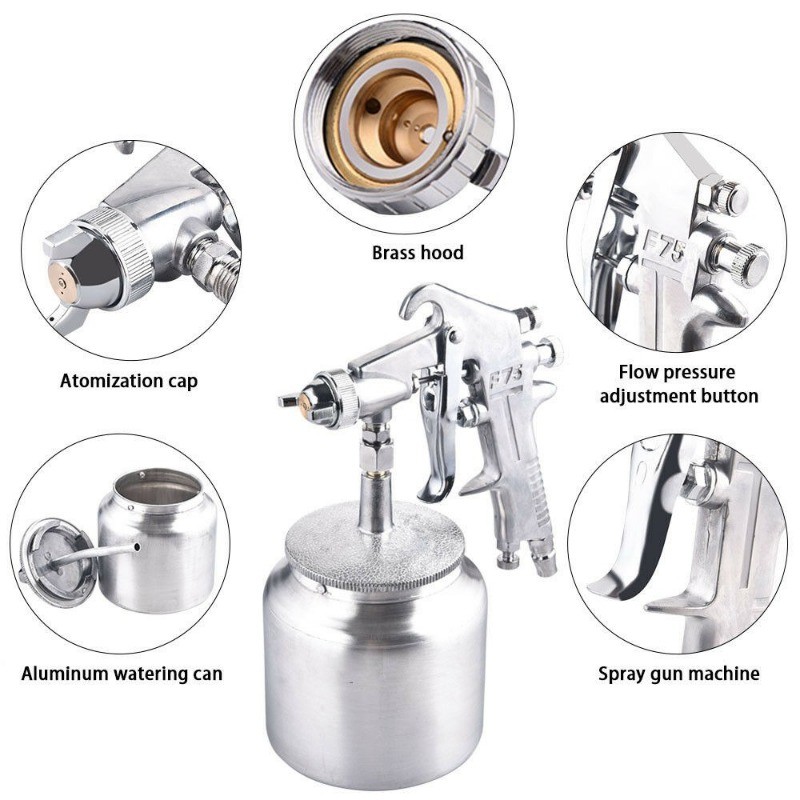 Spray Gun Air Spray Paint Gun F75 Spray Gun Car Painting Gun Sprayer 0. ...