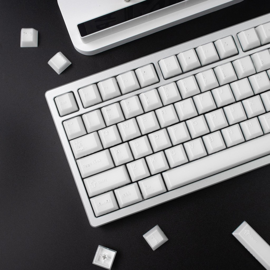 Aifei X-ray Keycaps 114 Keys white Translucent ABS Double shot cherry ...