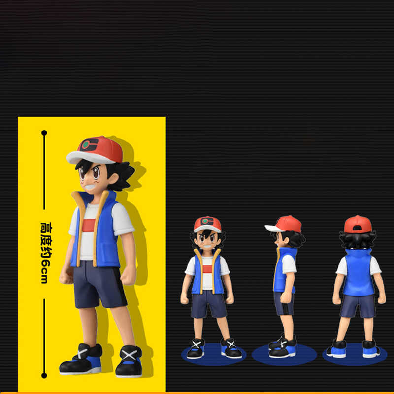 Genuine ∮ Action Figure Trainer Collection Ash Ketchum Leon Cynthia ...