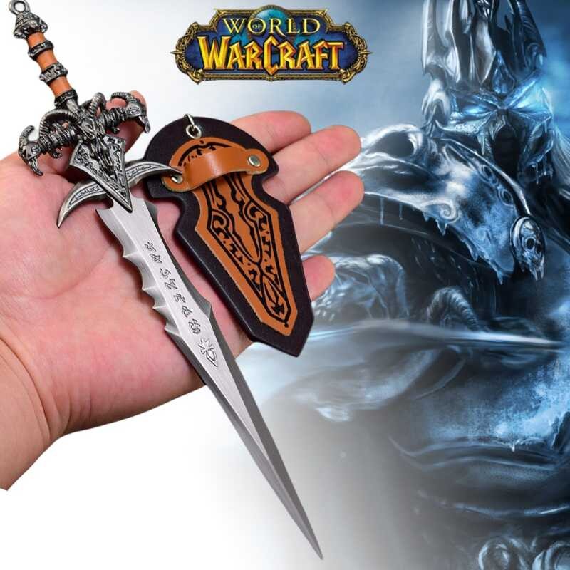 Mini Metal Frostmourne World Of Warcraft Lich King Sword Alloy Real ...