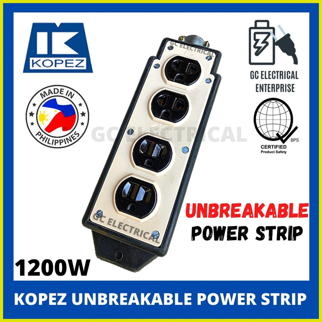 ♀ ♈ ☾ Kopez Unbreakable Power Strip (4 Gang) Surface Type Outlet ...